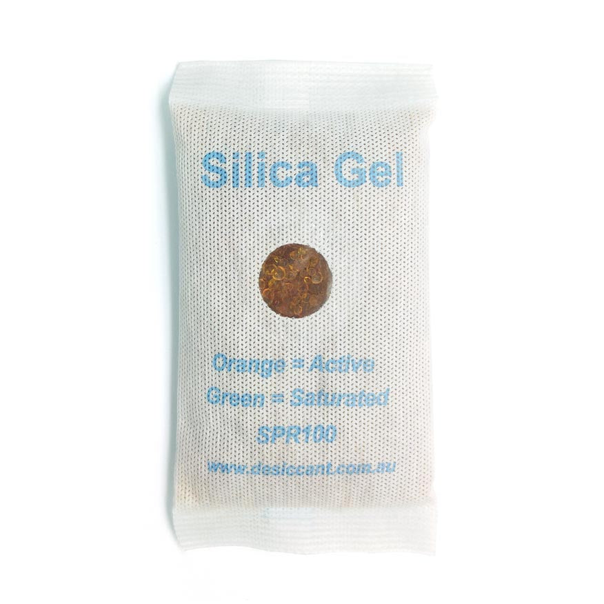 Indicating Orange Silica Gel Packets 100g (Cloth) — Silica Gel Packets ...